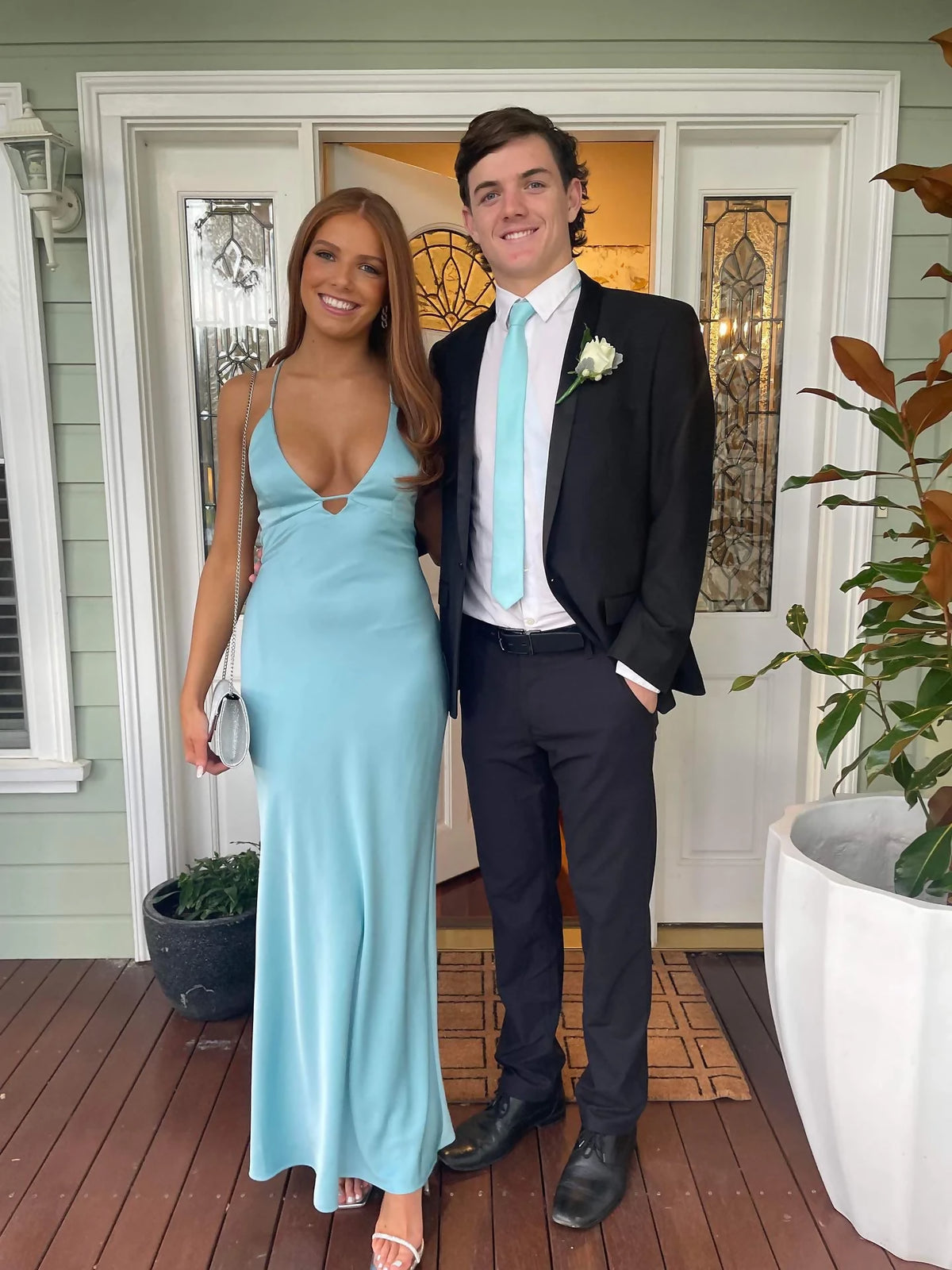 Manning Cartell Time to Shine Sky Blue Gown | The Designer Hire