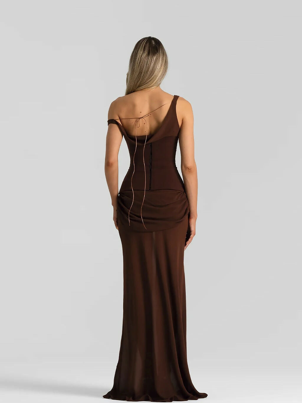 Natalie Rolt Cadence Gown - Espresso Size 2 / AU 10-12 | The Designer Hire