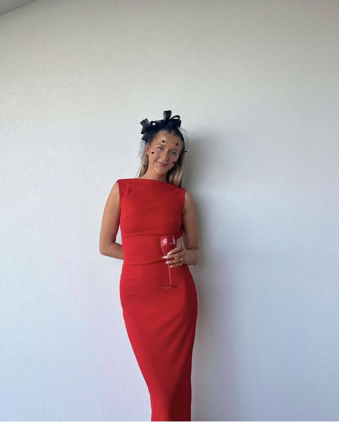 Verona Gown in Cherry Red Size XS | The Designer Hire